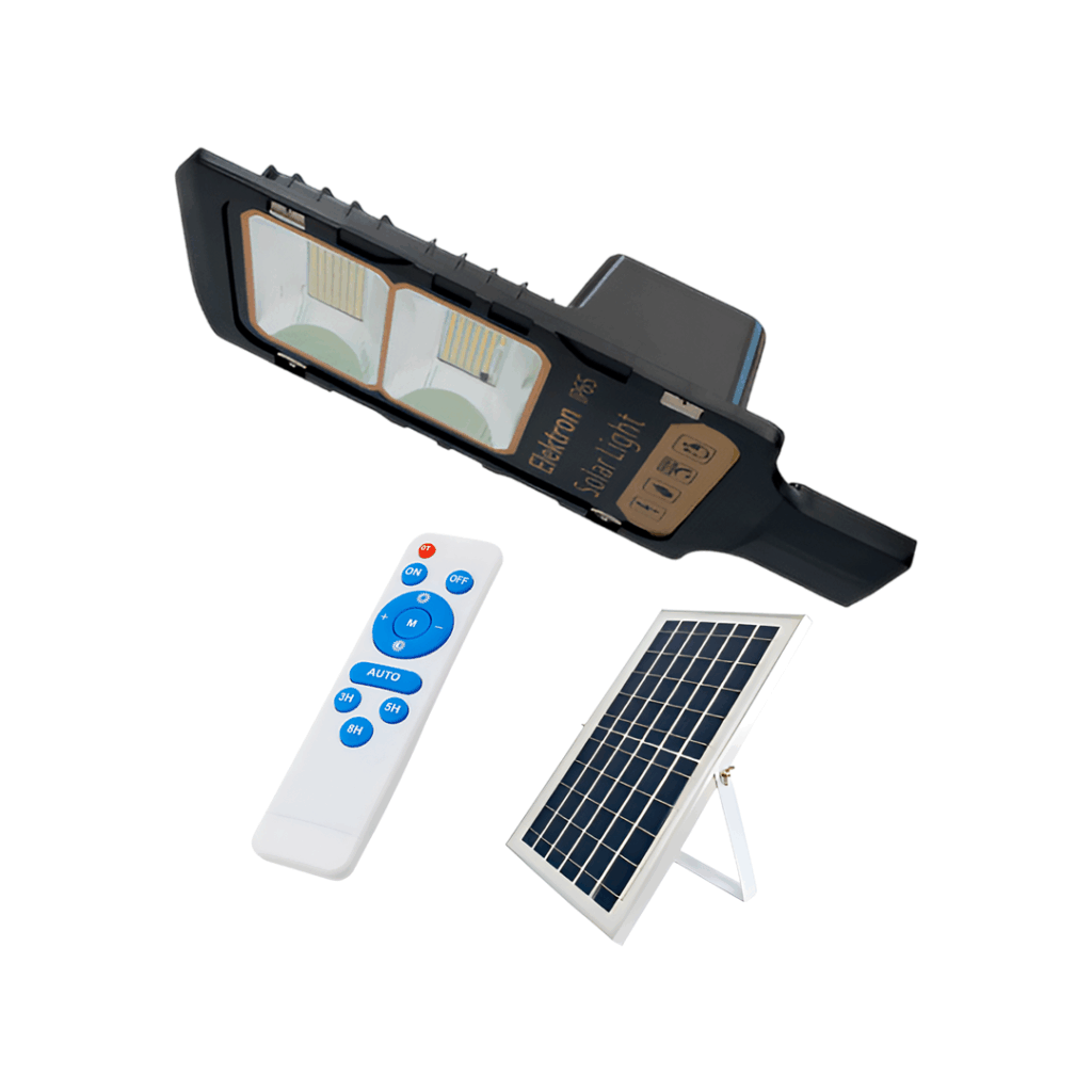 ALUMBRADO PUBLICO LED 100W ELEKTRON C/PANEL SOLAR REF:7066 – Delia ...